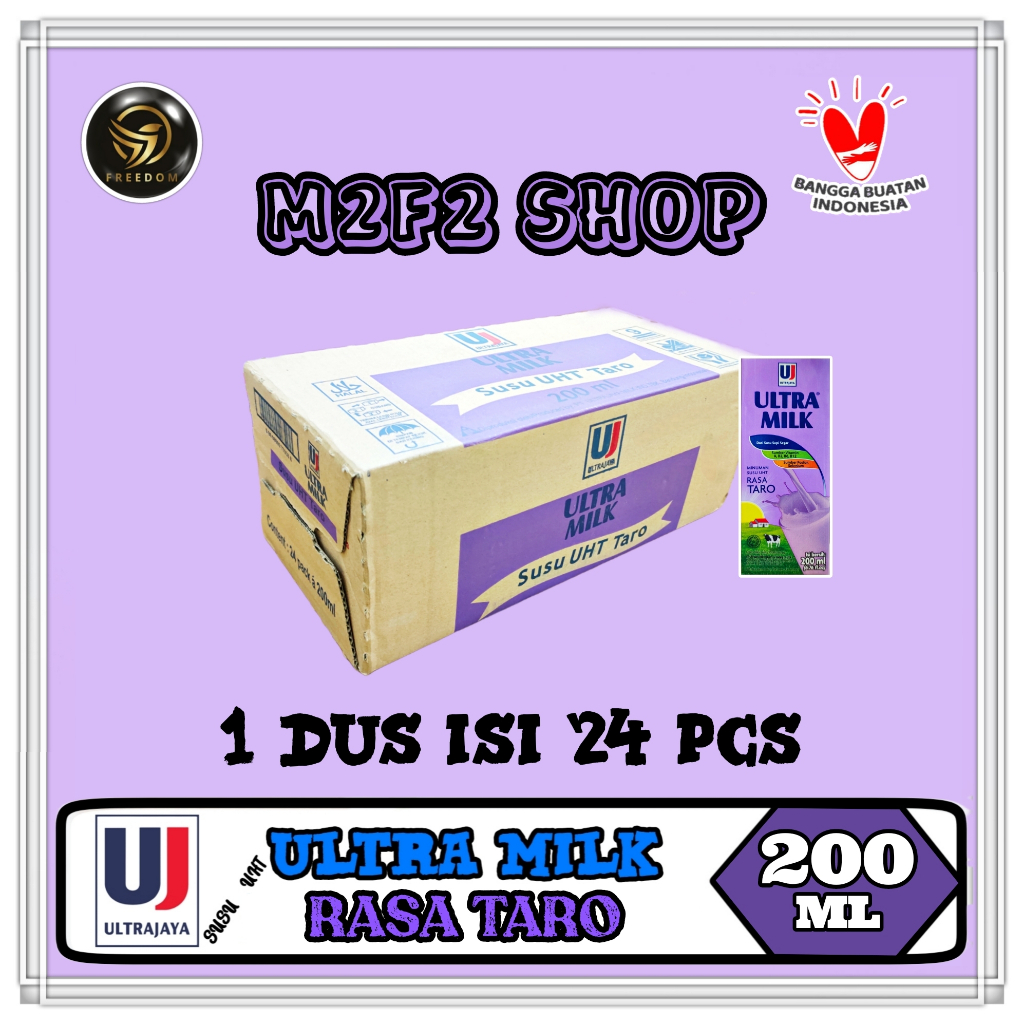 Jual Susu Ultra Milk Rasa Taro Kotak UHT - 200 ml (Kemasan Karton ...