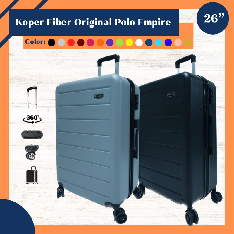 Jual Koper Polo Empire 26inch bahan fiber softcase poly carbonate ...