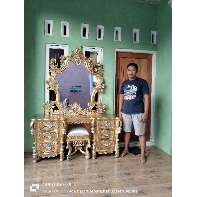 Jual meja rias ukir sultan jepara | Shopee Indonesia