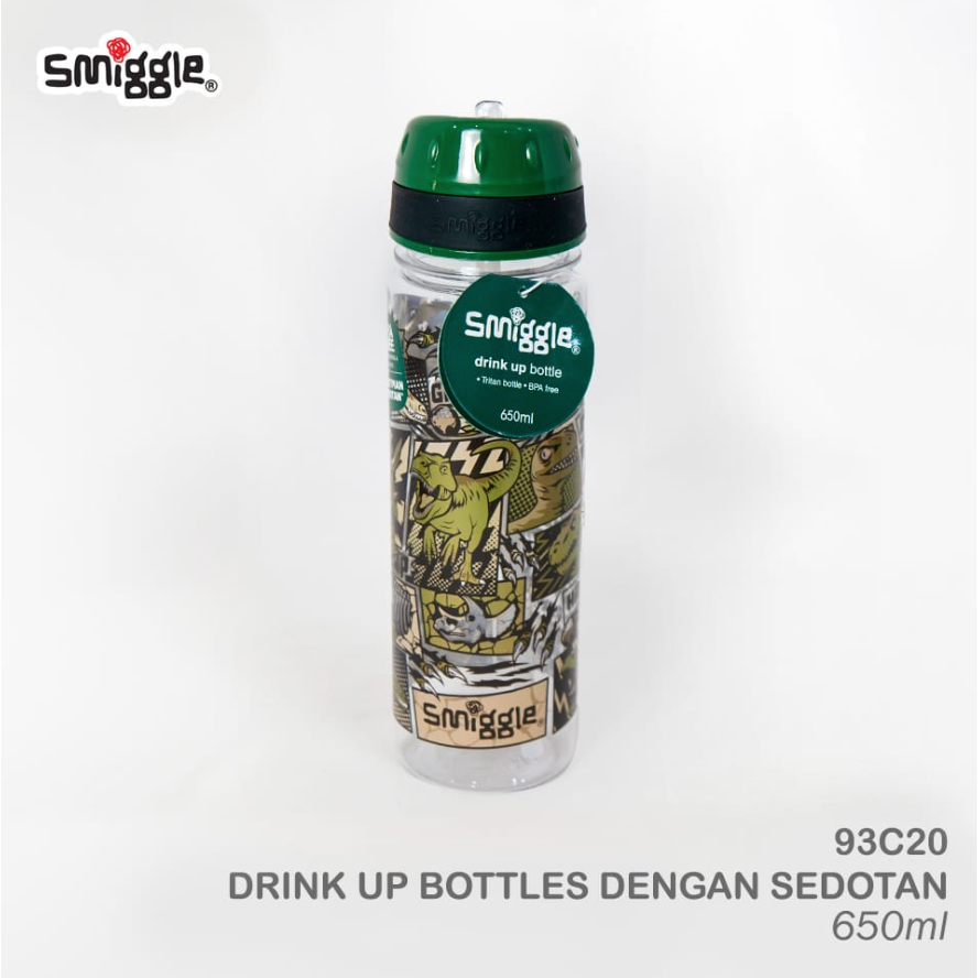 Jual BOTOL SMIGGLE ORIGINAL IMPORT drink up bottle sedotan 650ml BPA ...