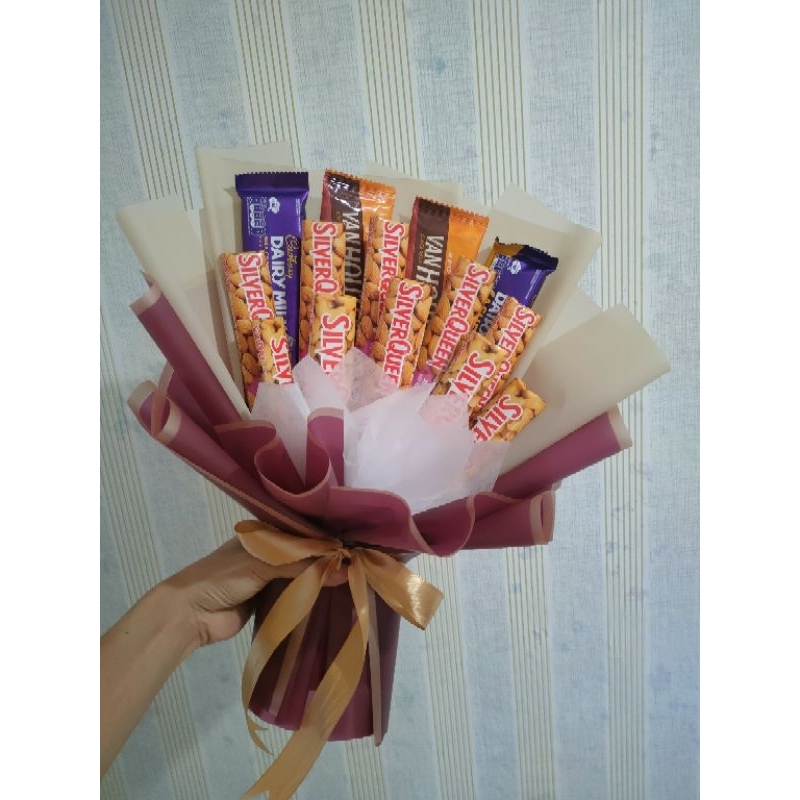Jual BUKET SNACK / BUKET COKLAT /SNACK BOUQUET/ HADIAH WISUDA / HADIAH ...