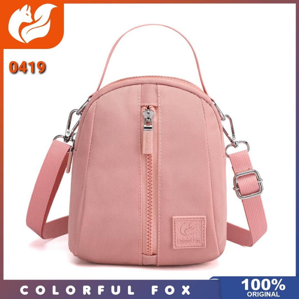 Jual Colorful fox ori - Tas selempang wanita colorful fox 0419 produk ...