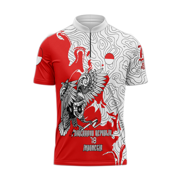 Jual kaos baju 17 agustus HUT RI ke 78 Fullprinting 3D terbaru 2023 | Shopee Indonesia