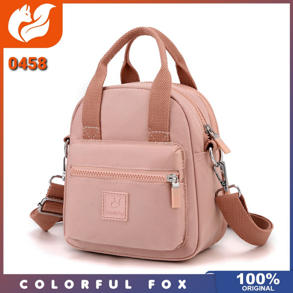Jual Colorful fox ori - Tas selempang colorful fox 0458 nilon ...