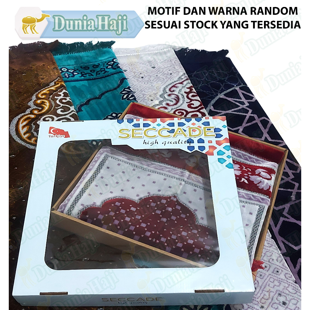 Jual Sajadah Box Scade Turki Besar 70x110cm Tebal Bulu Ukuran Dewasa ...