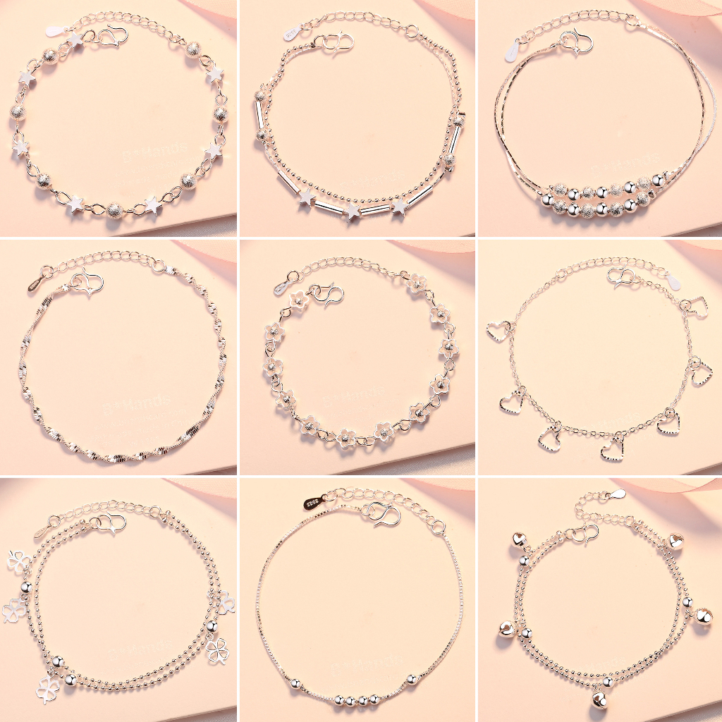 Jual ED - GELANG TITANIUM SILVER RANTAI ANTI KARAT MODEL KOREAN ...