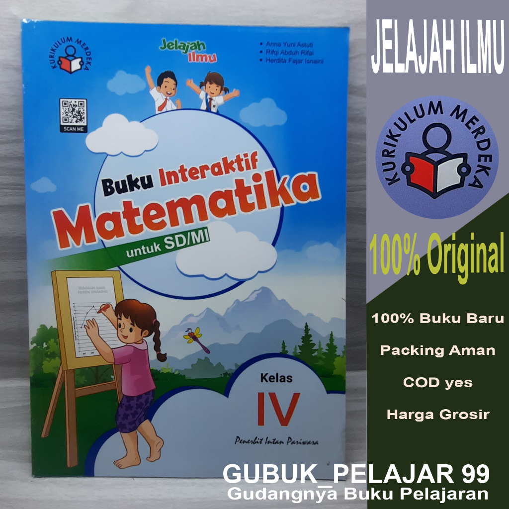 Jual Buku Interaktif MATEMATIKA Untuk Kelas 4 SD/MI Jelajah Ilmu Kurikulum Merdeka Intan ...