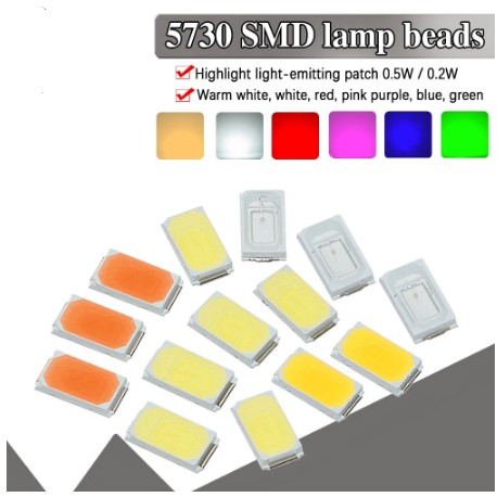 Jual Lampu LED SMD Chip 5730 Lampu Ultra Bright Chip Putih Merah Kuning ...