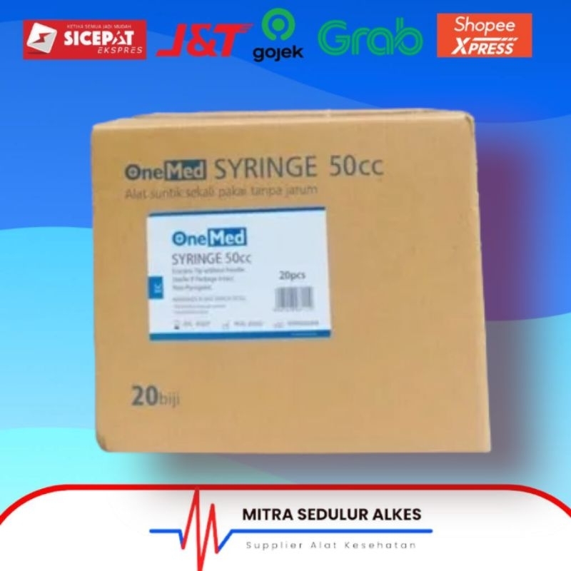 Jual Spuit 50 cc 50cc Onemed Lubang Pinggir Tengah | Shopee Indonesia