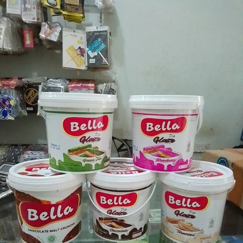 Jual Bella dip glaze / pasta / strawberry / green tea / chocolate ...