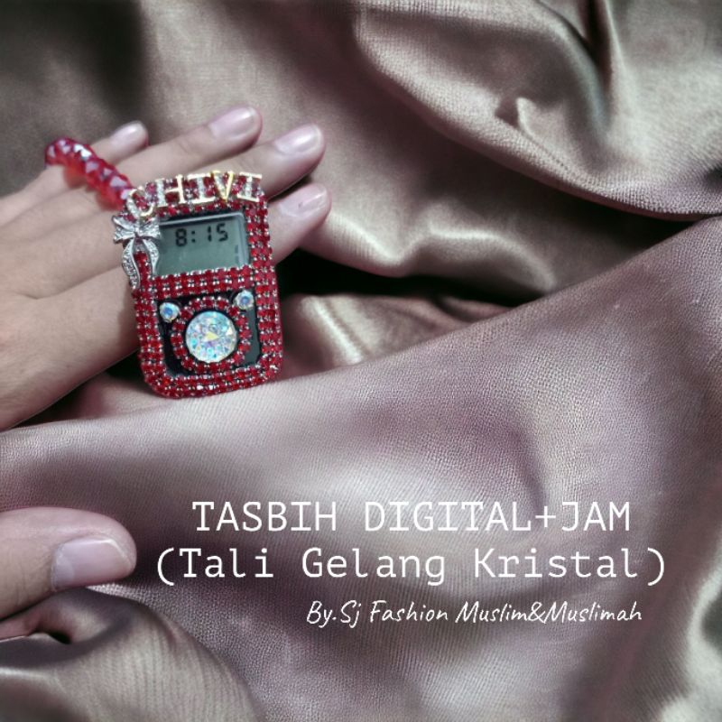 Jual Tasbih Jam Digital Hias Diamondz (Costum Nama) | Shopee Indonesia