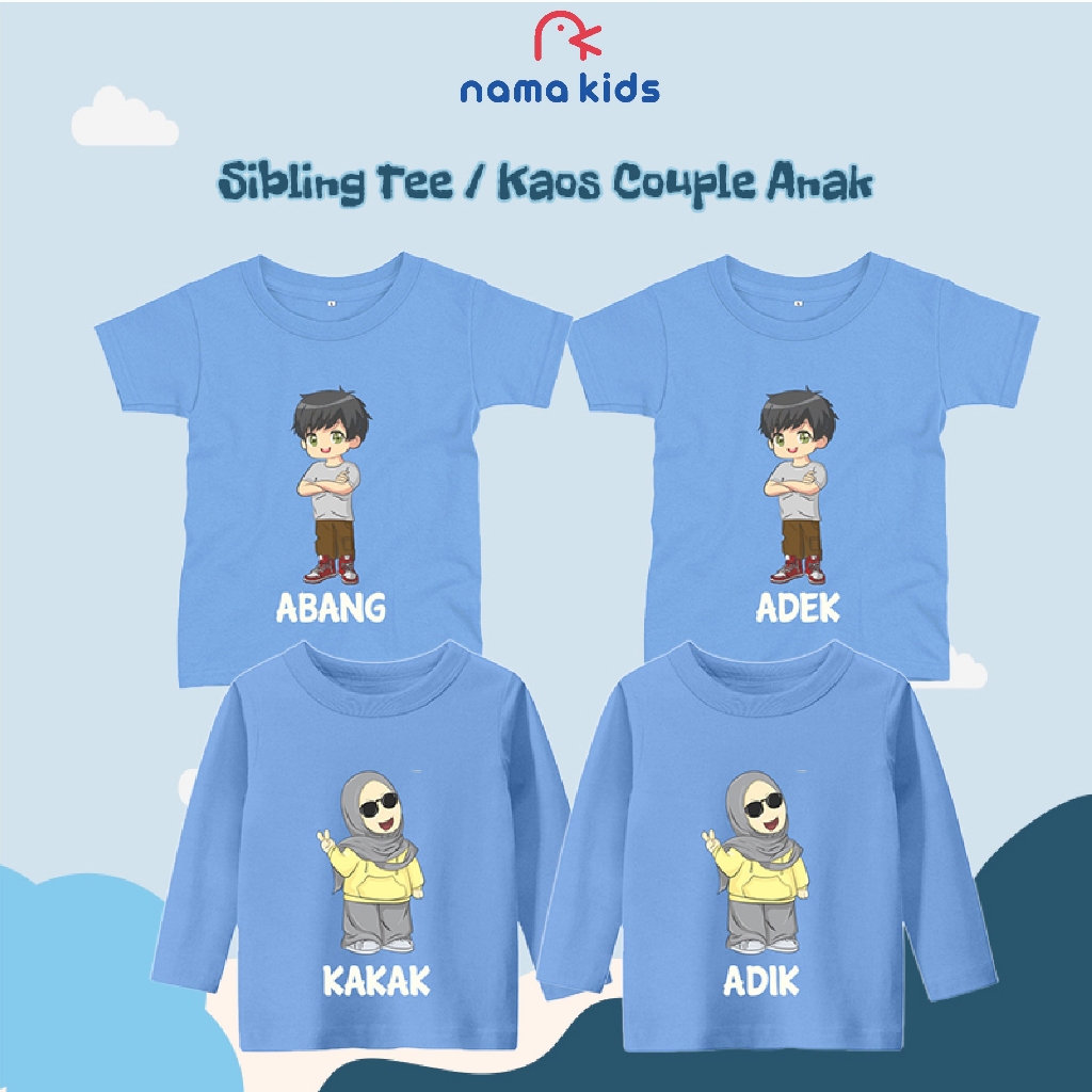 Jual KAOS ANAK COUPLE LUCU KAOS LENGAN PANJANG SABLON KAOS LENGAN ...