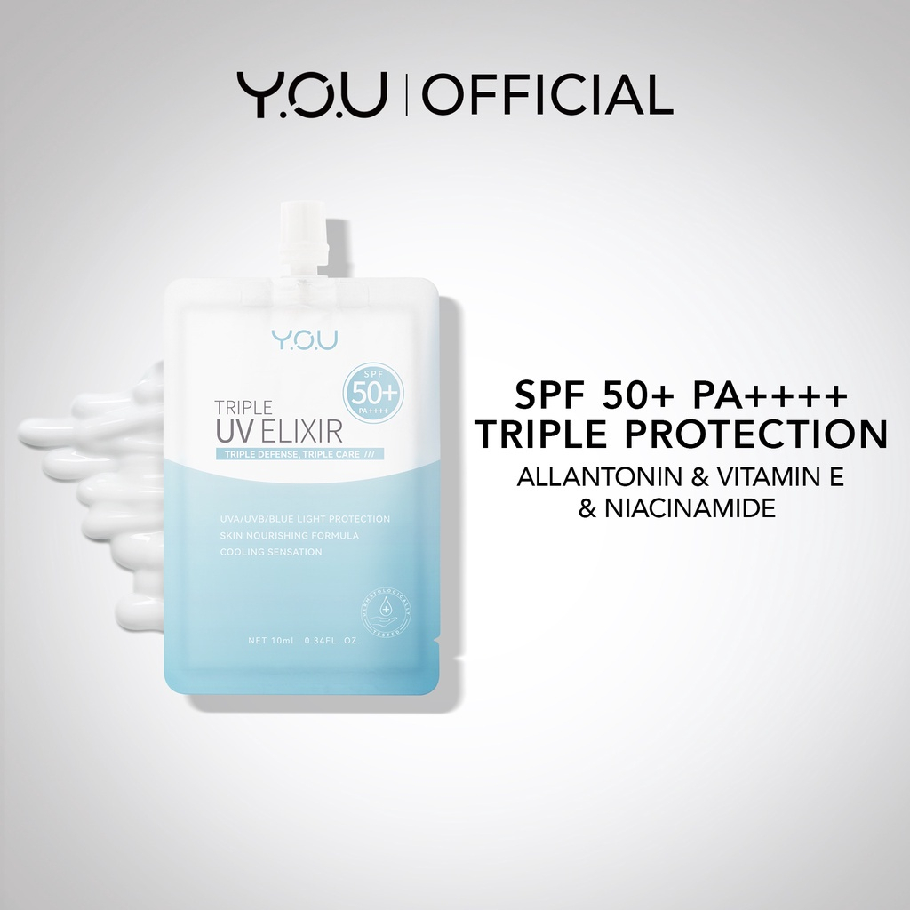 Jual You Triple UV Elixir Sunscreen Gel SPF 50PA++++ 10ml | Shopee Indonesia