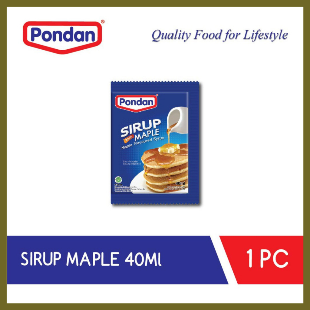 Jual PONDAN SIRUP MAPLE 40ml / PONDAN SIRUP MAPLE / SIRUP MAPLE ...