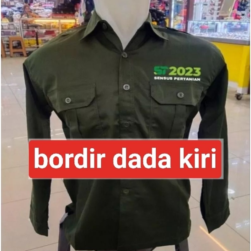 Jual kemeja sensus pertanian baju sensus pertanian baju kerja sensus pertanian seragam sensus ...