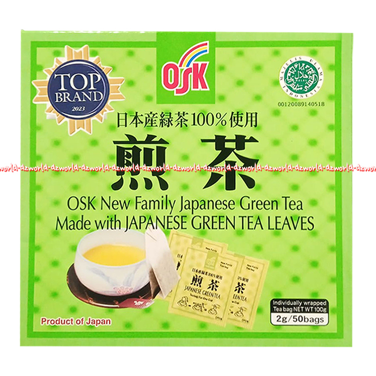 Jual OSK New Family Japanese Green Tea Leave 50pcs Teh Hijau Jepang O.S.K Greentea Japan Macha ...