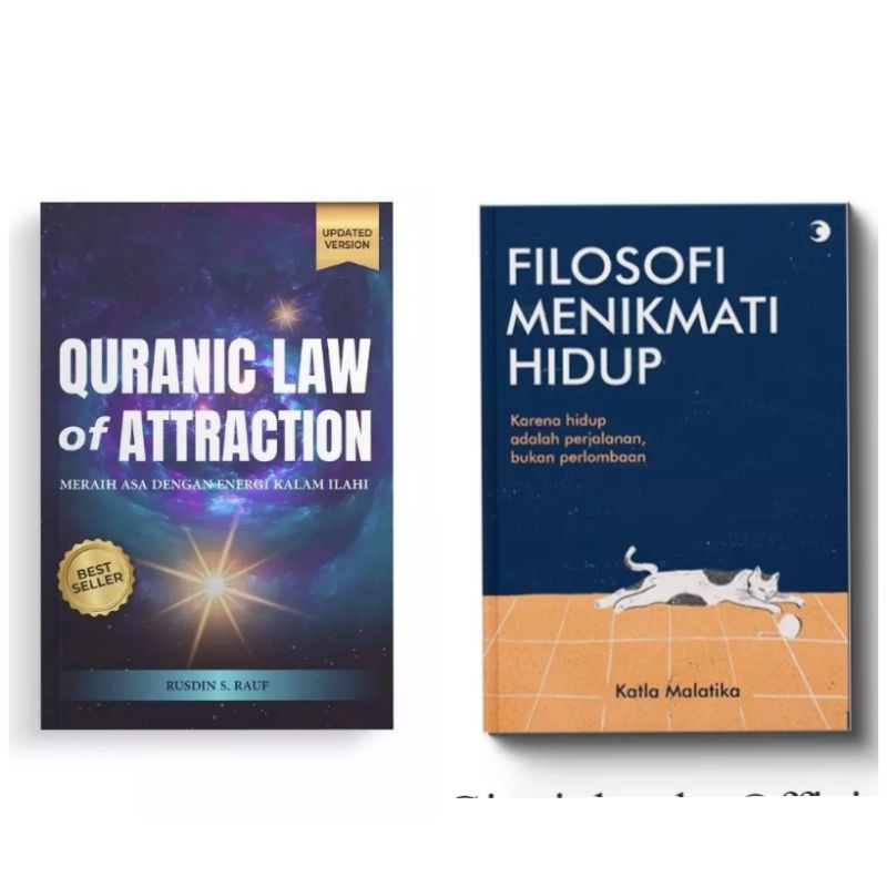 Jual PAKET 2 BUKU : QURANIC LAW OF ATTRACTION + FILOSOFI MENIKMATI HIDUP (KERTAS KUNING ...