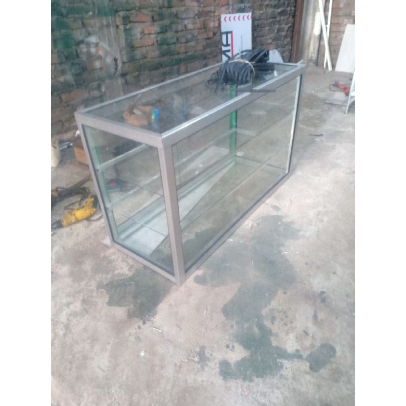 Jual ETALASE meja 1 sap 2 susun 1 meter | Shopee Indonesia