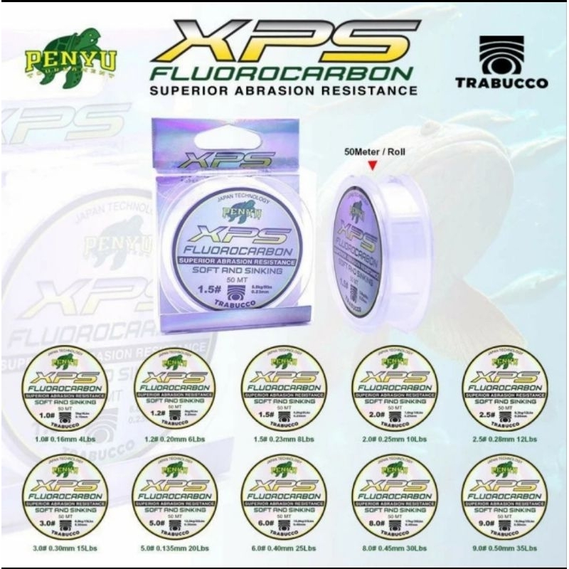 Jual LEADER XPS PENYU FLUOROCARBON 5O M JAPAN QUALITY | Shopee Indonesia