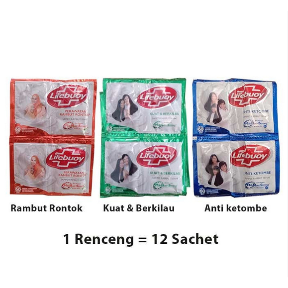 Jual LIFEBUOY SHAMPO SACHET - 10 ML - PER RENTENG 12 PCS | Shopee Indonesia
