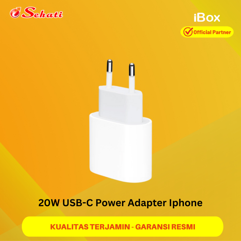 Jual Apple 20W USB-C Power Adapter Iphone 20W Original Kepala Charger ...