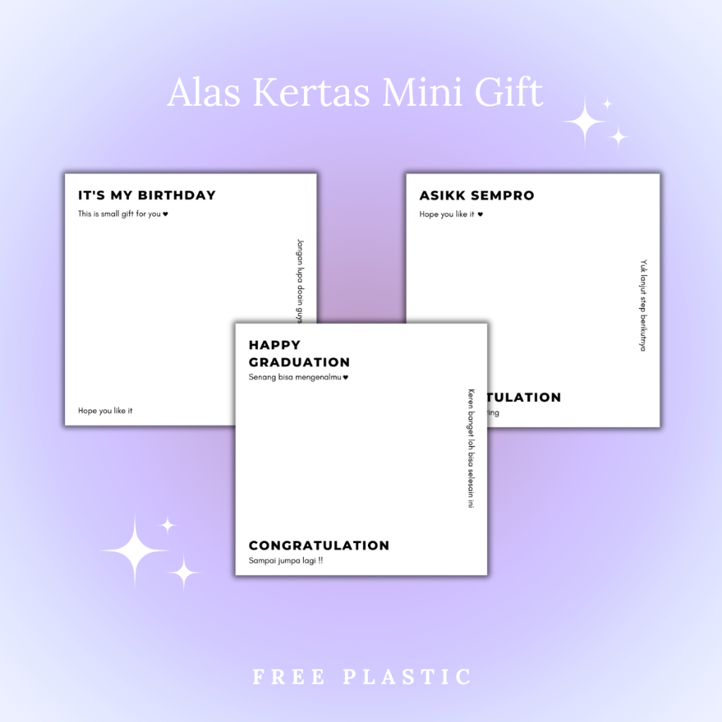 Jual SERI A | Alas Kertas Mini Gift - Alas kertas - Alas mini gift ...