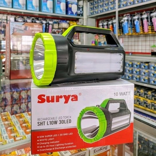Jual Senter emergency surya SHT 10 W 30 LED lampu darurat | Shopee ...