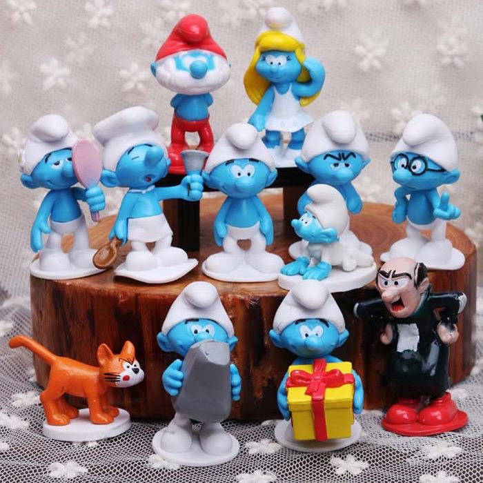 Jual Figure The Smurfs Set 12 PIECE FIGURE SMURFS 3-5cm NEW limited ...