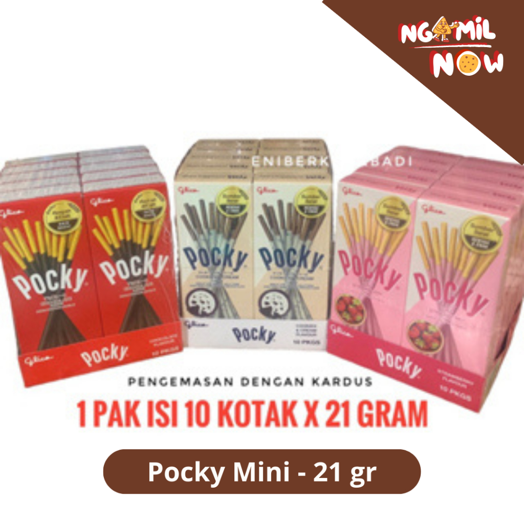 Jual POCKY MINI 1 BOX 10 PCS x 21 GR, GLICO POCKY MINI 1 PACK/ 1 DUS ...