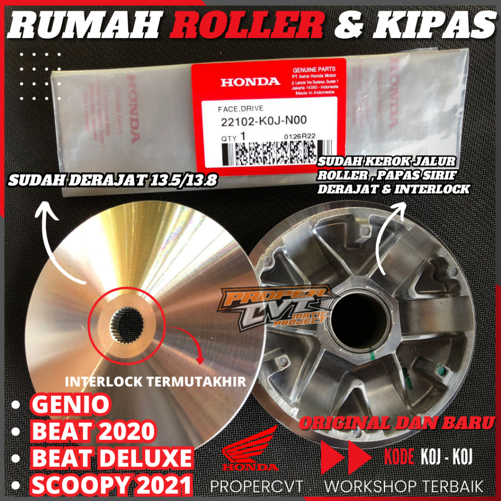 Jual RUMAH ROLLER BEAT 2020 RACING PULLEY RACING RUMAH ROLLER BEAT ESP ...