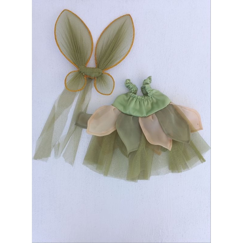 Jual Kostum Tinkerbell Bayi/Set Baju Tinkerbell+Sayap/Dress Peri Kostum ...