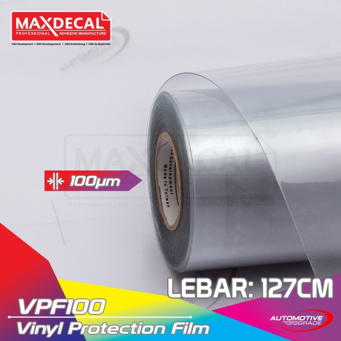 Jual Sticker Gloss MAXDECAL VPF100 VPF 100 Mikron Vinyl Protection Film not PPF Laminasi Glossy ...
