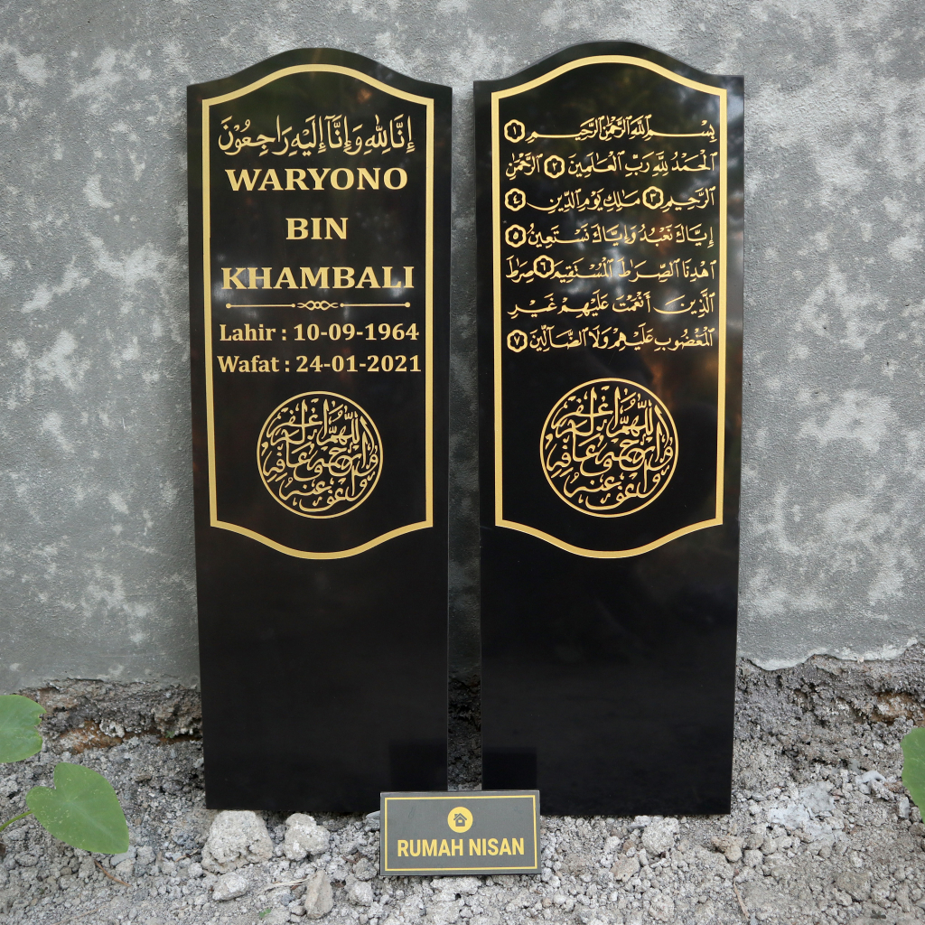 Jual RUMAH NISAN - (2PCS) SEPASANG BATU NISAN CIRI MAKAM PATOK ...