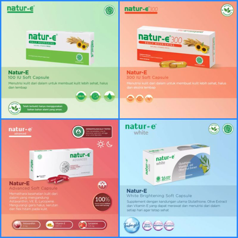 Jual Natur-E White Capsule 32/16 Suplemen Kulit Sehat Cerah Alami ...