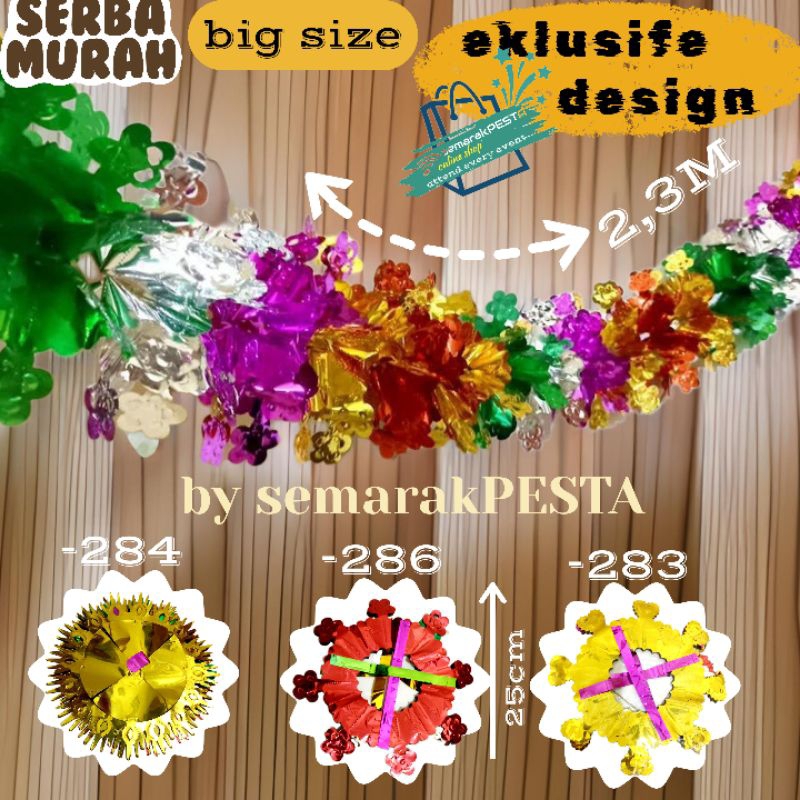 Jual (top design)garlan dekorasi,garlan hias besar,ornamen dekorasi ...