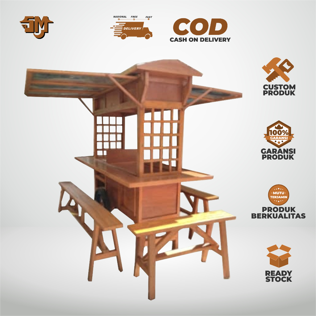 Jual Gerobak Angkringan Jepang Penutup Atap/Grobak Angkringan Modern ...