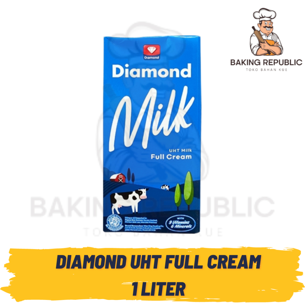 Jual SUSU UHT DIAMOND | 1 LITER | SUSU UHT DIAMOND FULL CREAM | KEMASAN ...