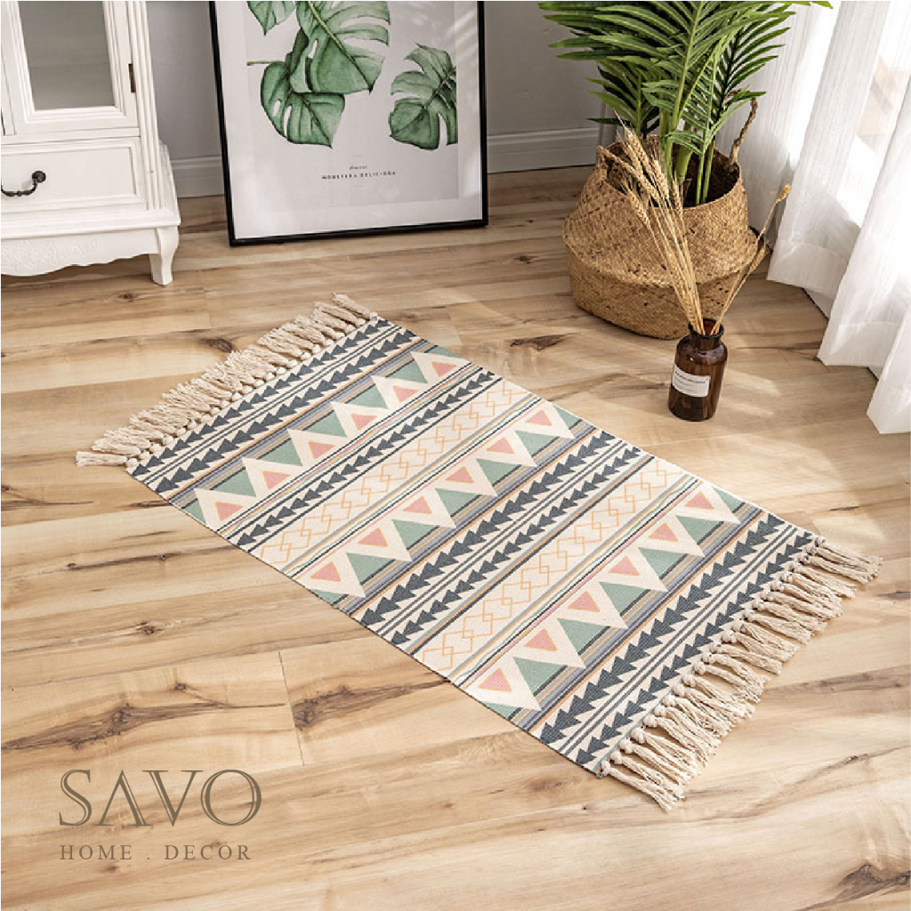 Jual Karpet Rumbai / Bohemian Tassel Rug Carpet Scandinavian gaya Bali ...