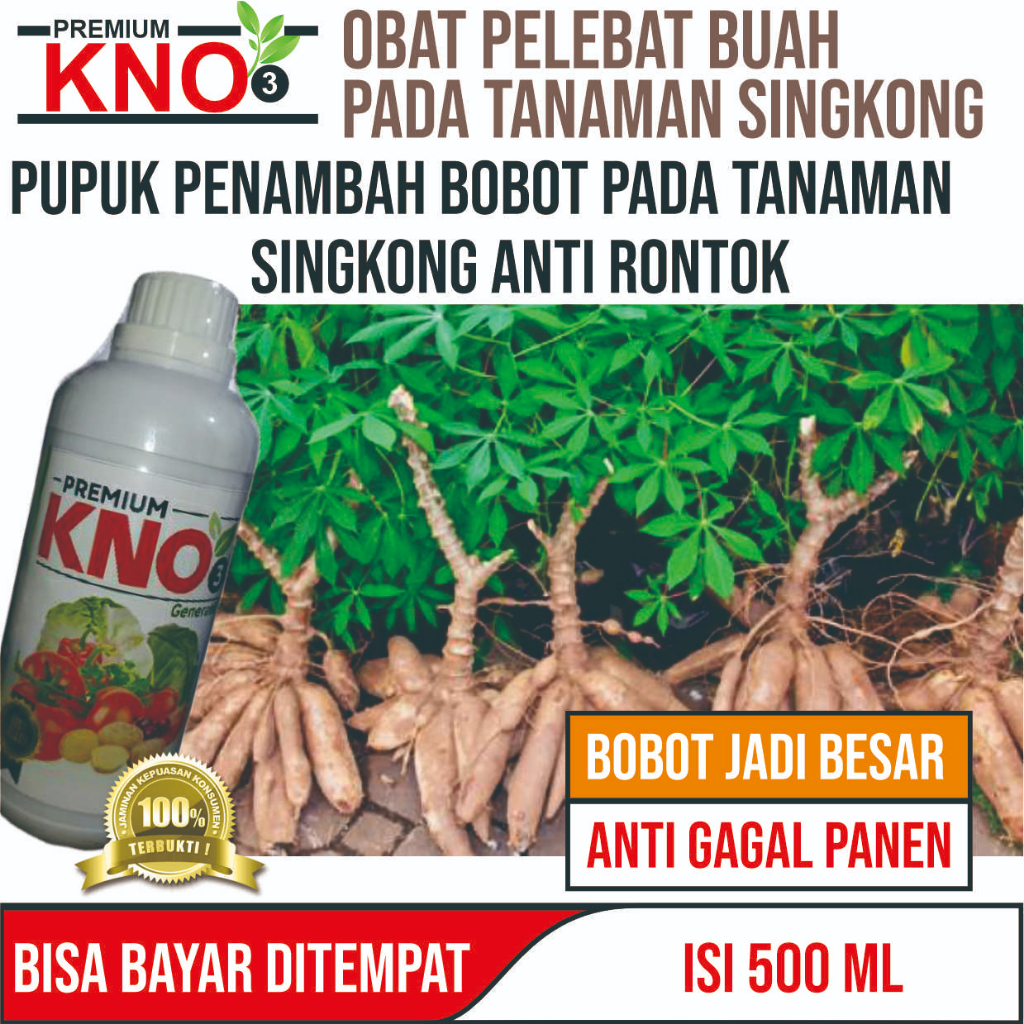 Jual Pupuk Penyubur Akar dan Daun Singkong Kno3 Pupuk NPK Cair Plus Ga3 ...