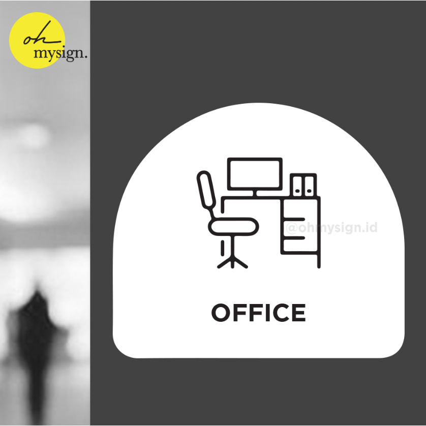 Jual Sign Board Akrilik Office Kantor Papan Acrylic Signage Tempel ...