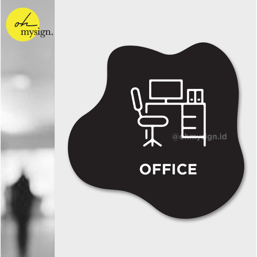 Jual Sign Board Akrilik Office Kantor Papan Acrylic Signage Tempel ...