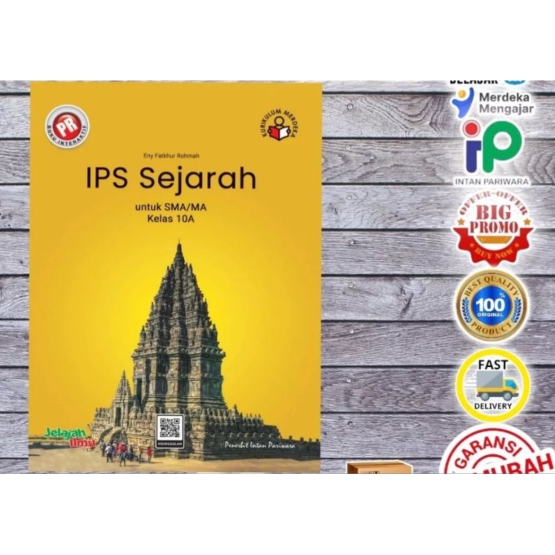 Jual diskon Buku lks pr interaktif sejarah kelas X, 10 semester 1 tahun 2023 kurikulum merdeka ...