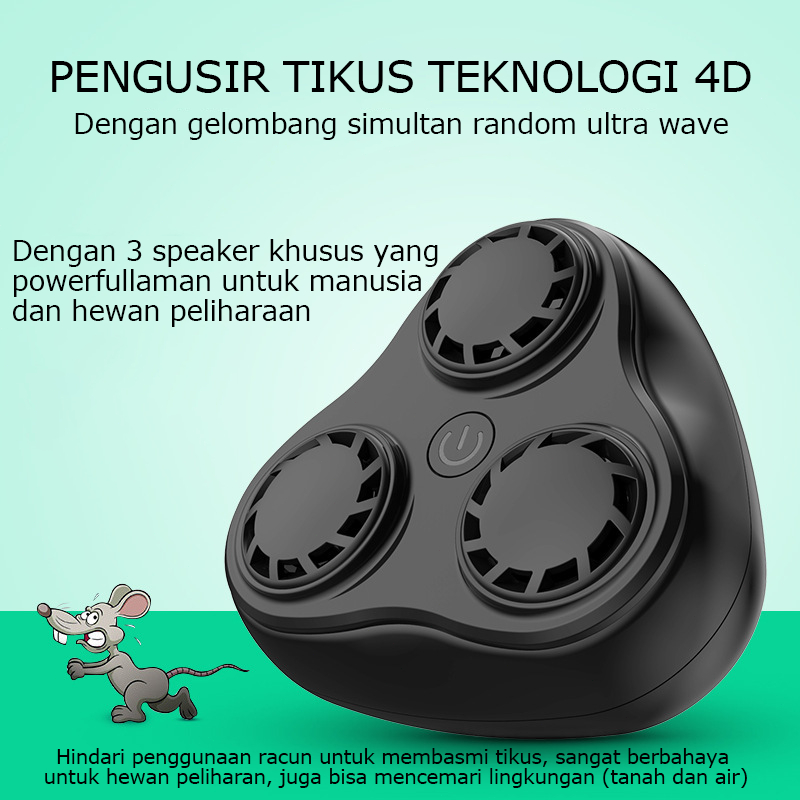 Jual Pengusir tikus ultrasonic 4D Pest Repeller tanpa racun | Shopee ...