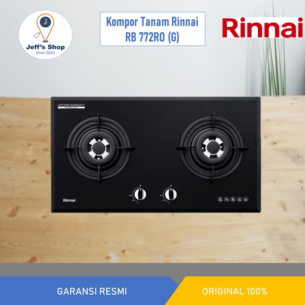 Jual Kompor Tanam Rinnai 2 Tungku RB 772 RO(G) | Shopee Indonesia