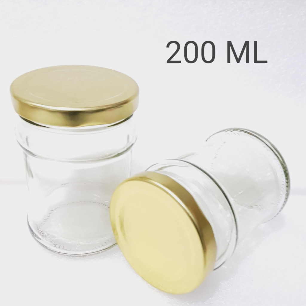 Jual / 10 PCS 200ML TINGGI BOTOL KACA 200 ML [BOTOL BARU ] + TUTUP SENG ...
