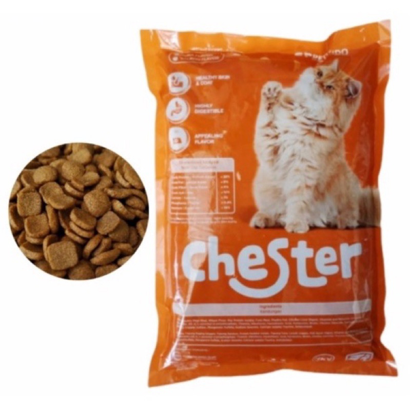 Jual CHESTER Cat Food TUNA 1KG / Makanan Kucing All Stages CHESTER CAT ...