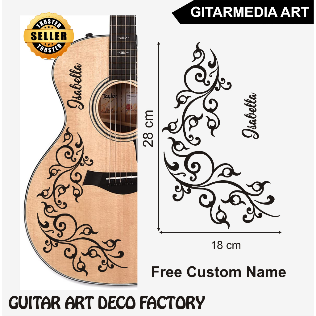 Jual sticker stiker body gitar akustik aestetic -limited | Shopee Indonesia