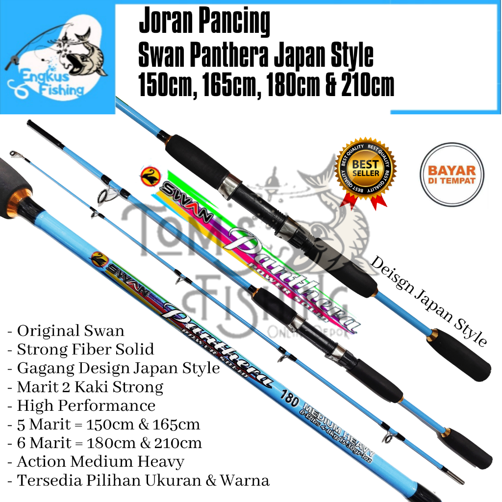 Jual Joran Pancing Swan Panthera JS 150cm - 210cm Power Solid (8-17lbs ...