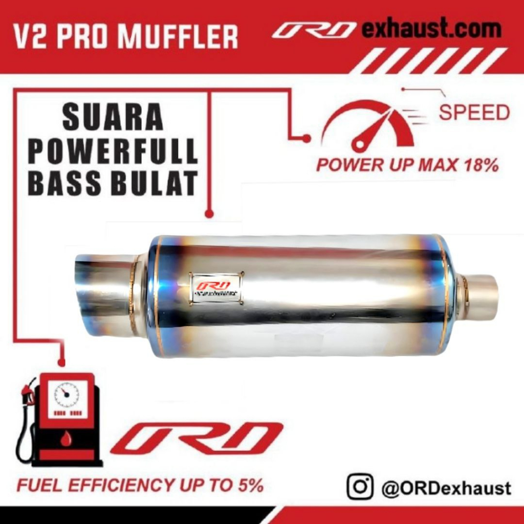 Jual ORD Exhaust Knalpot Racing Mobil Bass Muffler v2pro - Pro Series ...