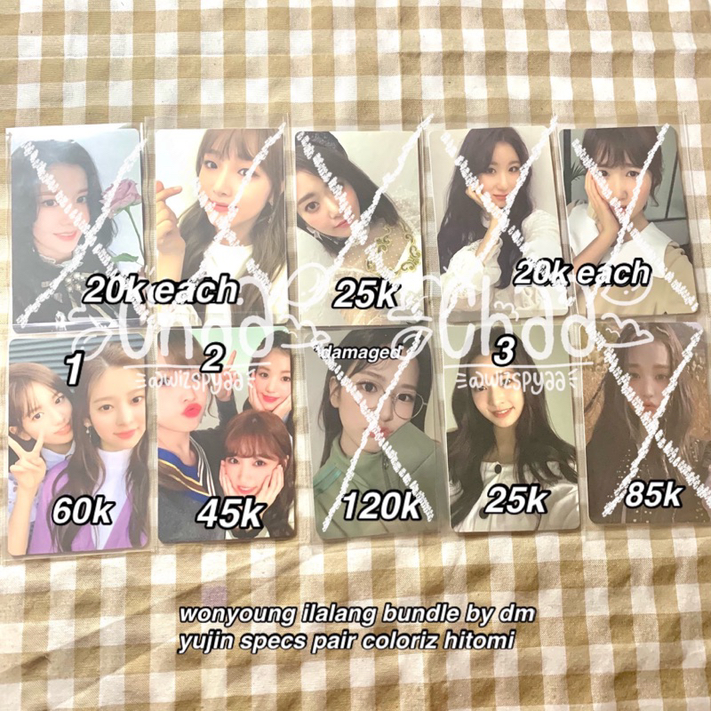 Jual PC PHOTOCARD IZONE IZ*ONE COLORIZ COLOR*IZ MINJU YUJIN JINJOO UNIT ...